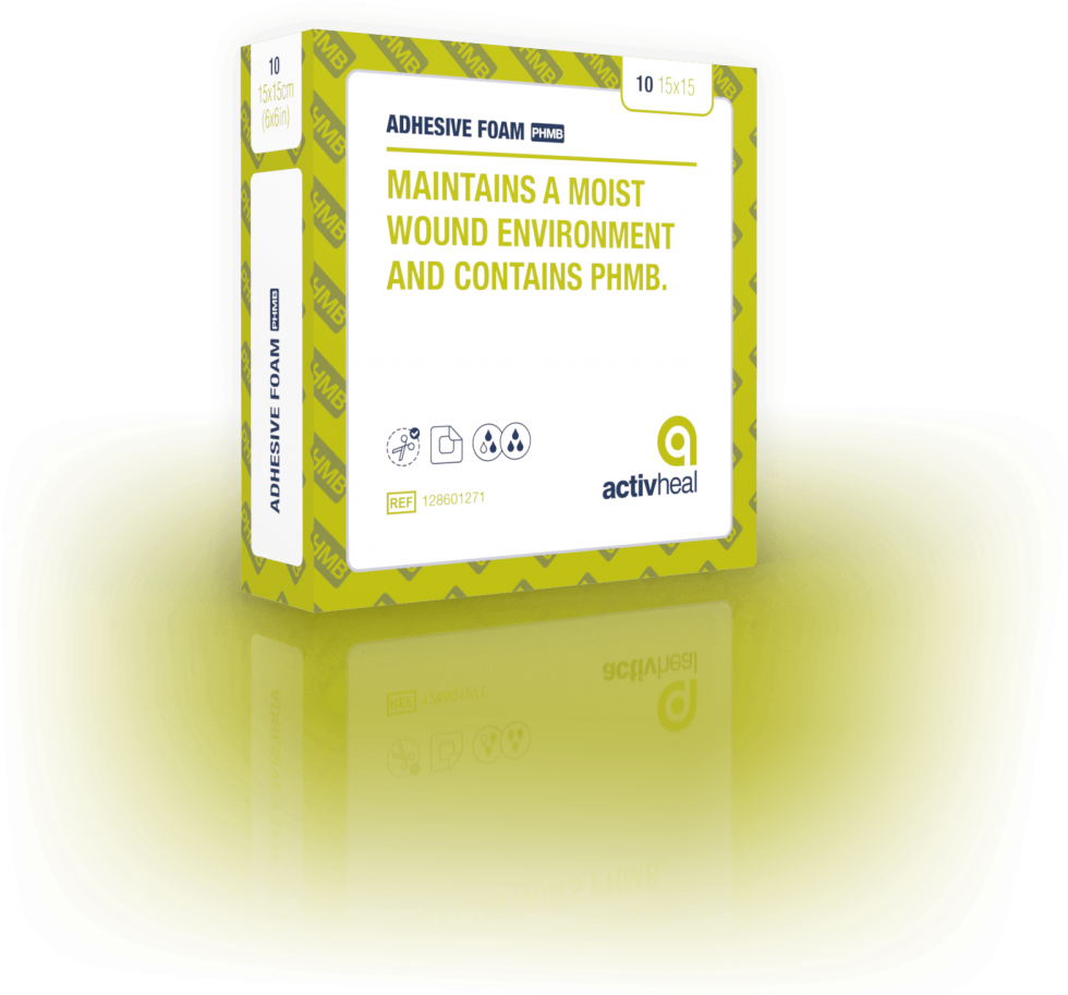 PHMB Foam Dressing - Wound Care Range - ActivHeal PHMB Foam