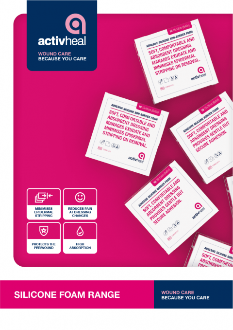 Silicone Foam Dressing - Wound Care Range - ActivHeal Silicone Foam